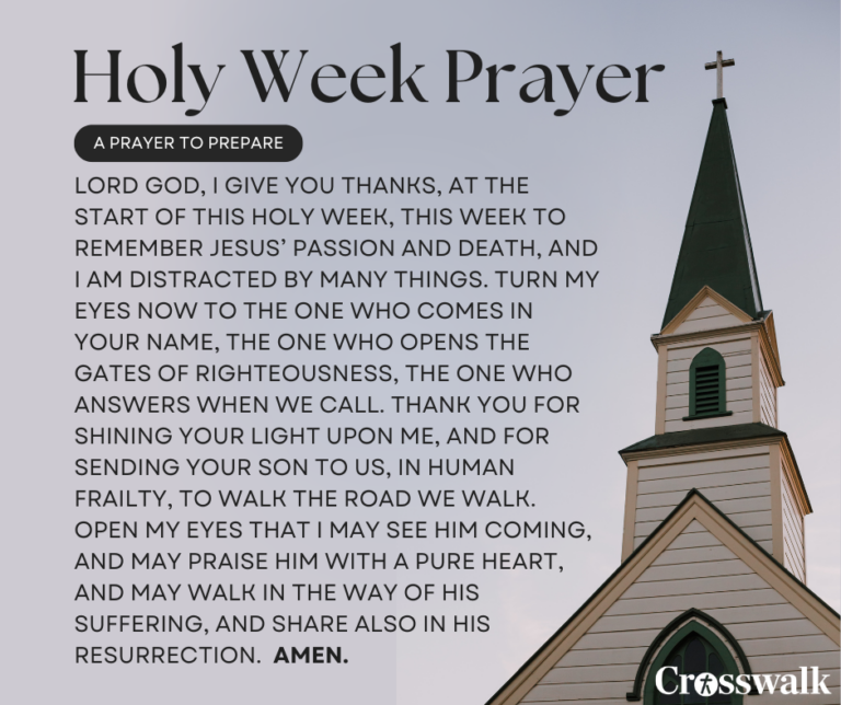 Holy Week Prayer | Blog | Bon Secours Retreat & Conference Center